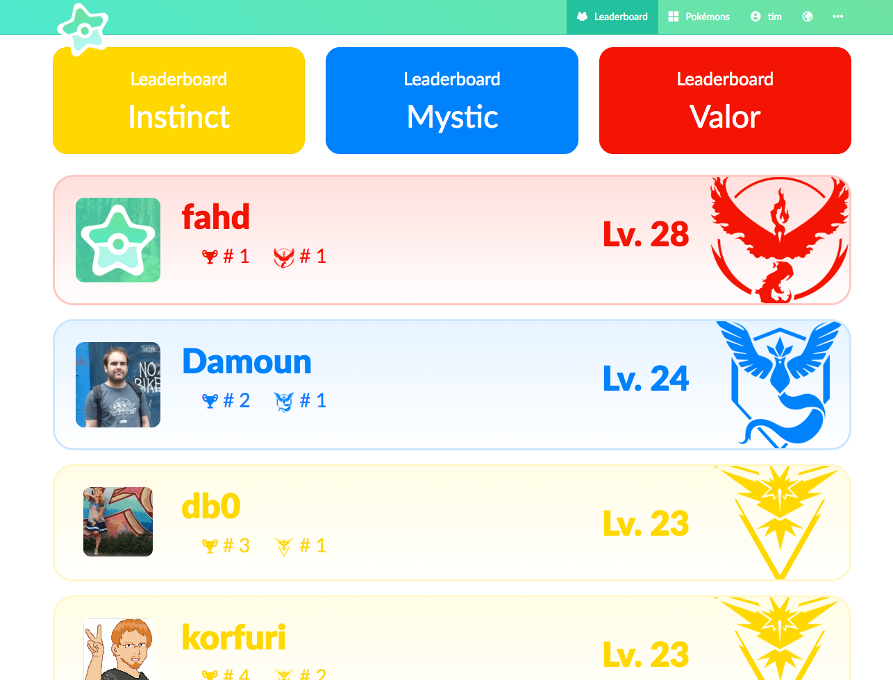 Stardust Run - Leaderboard